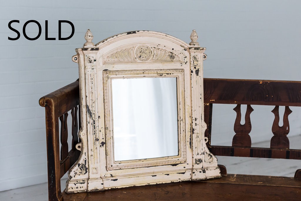 Late 19th Century Victorian Cast Iron Mirror – Antique, Vintage and ...