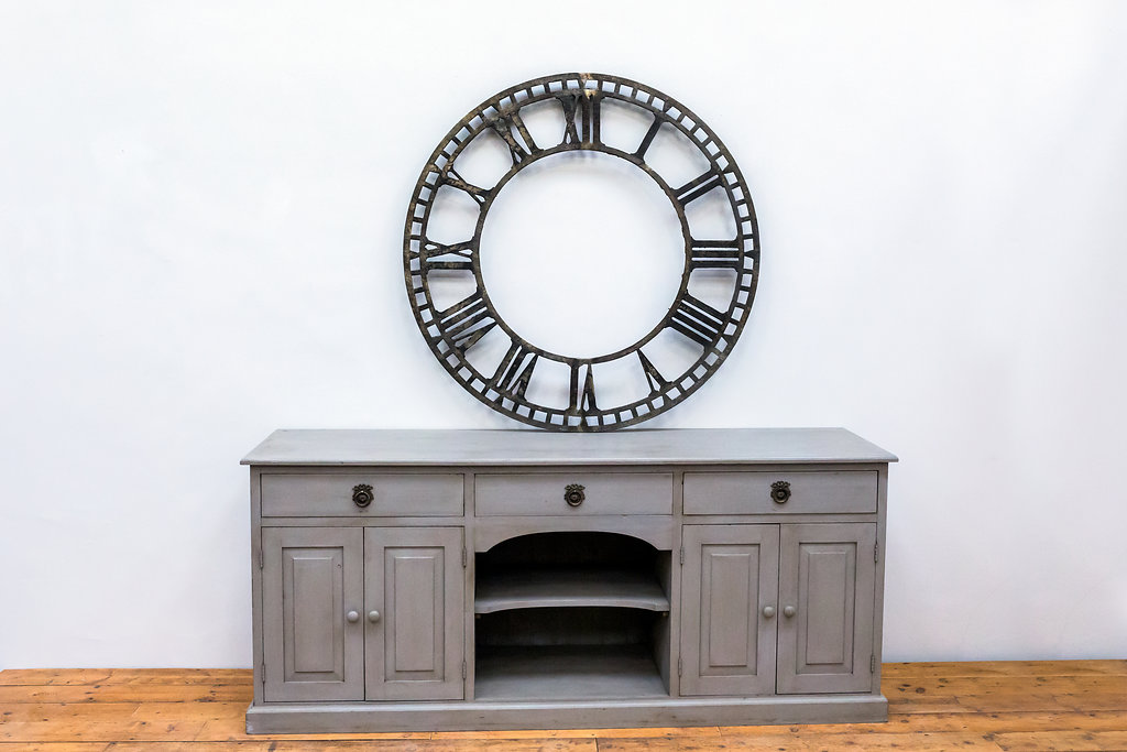 19th Century Original Huge Victorian Cast Iron Clock Face – Antique ...