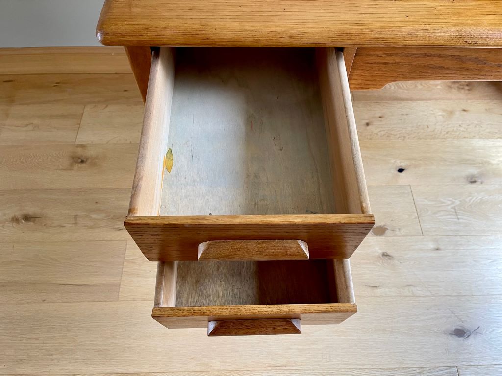 1950’s Double Pedestal Teachers Desk in Oak by Abbess – Antique ...