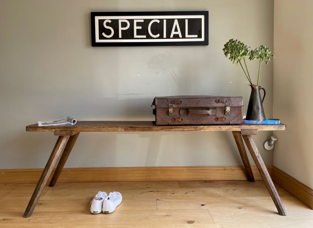 19th Century Rustic Hall / Luggage Bench – Antique, Vintage and Retro ...