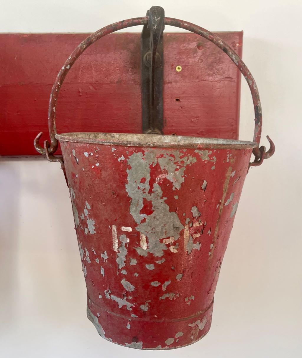 Early 20th Century Fire Bucket with Original Cast Iron Hook B – Antique ...