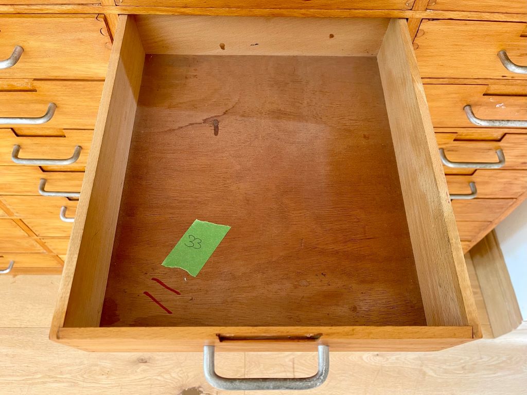 Incredible Original Mid Century Old School Drawers – Antique, Vintage ...