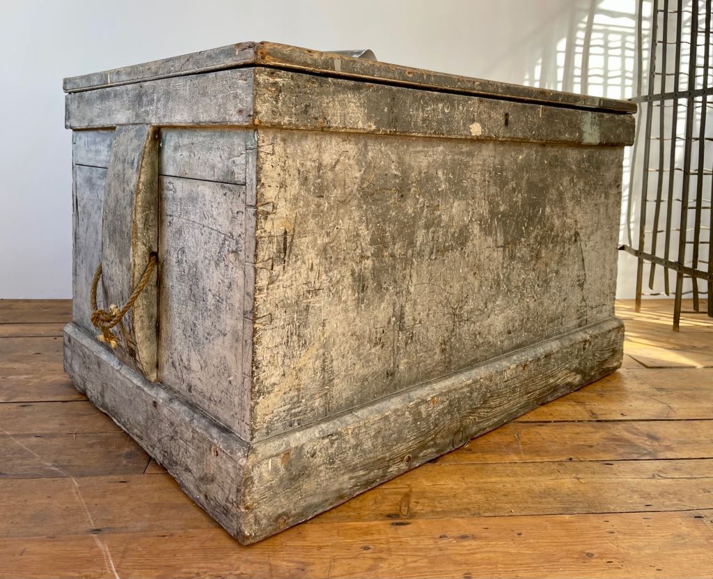 Large 18th Century George III Captain’s Ship Chest – Antique, Vintage ...