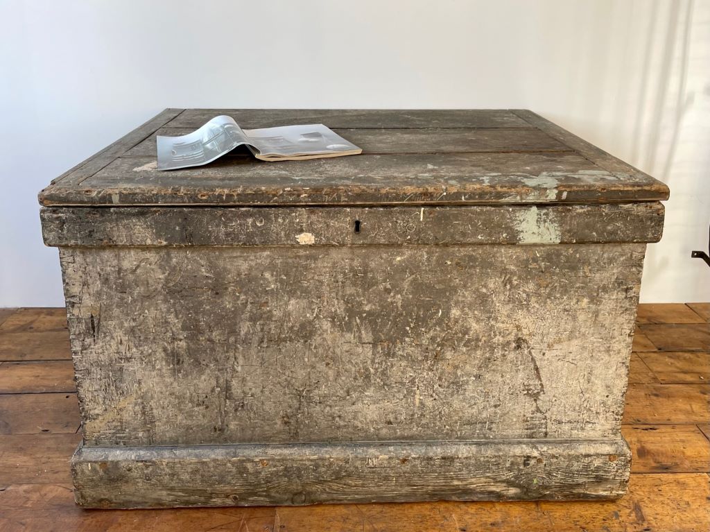 Large 18th Century George III Captain’s Ship Chest – Antique, Vintage ...
