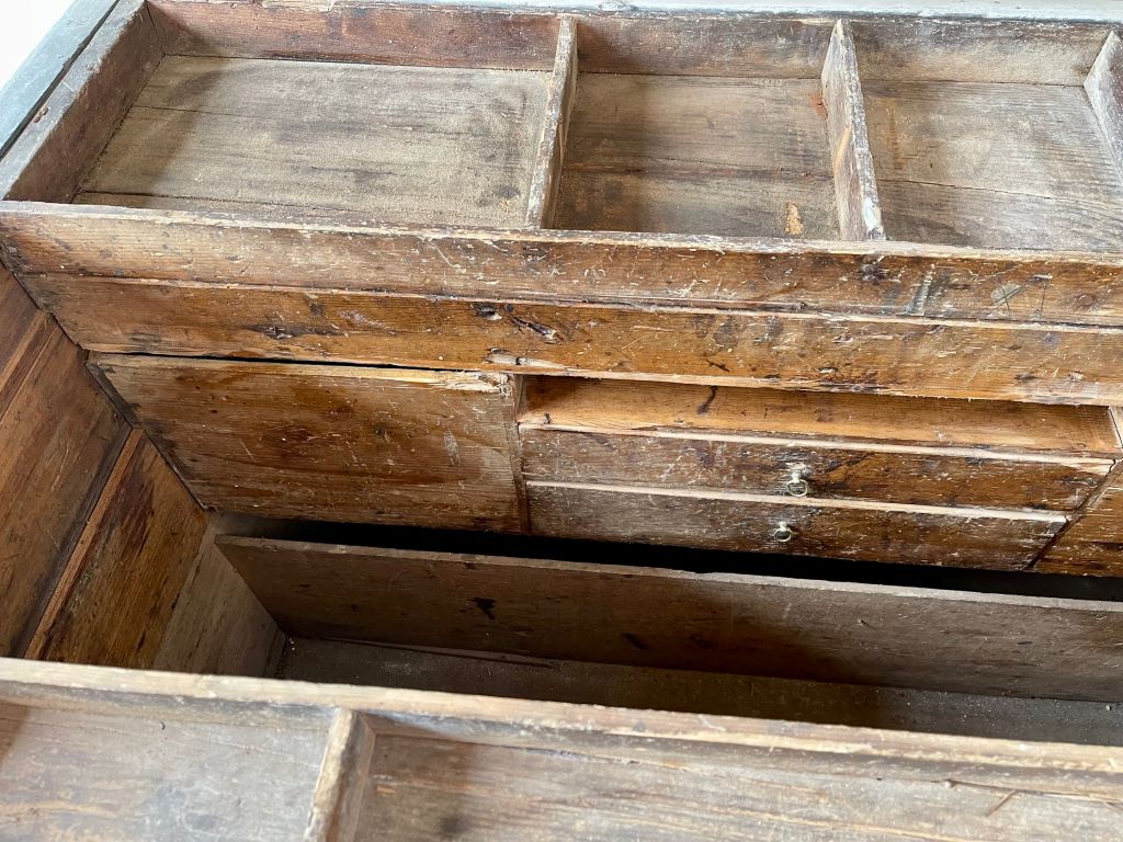 Large 18th Century George III Captain’s Ship Chest – Antique, Vintage ...