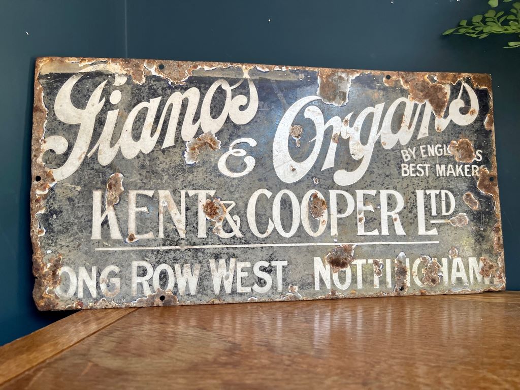 1930’s Enamel Kent & Cooper Advertising Sign – Antique, Vintage and ...