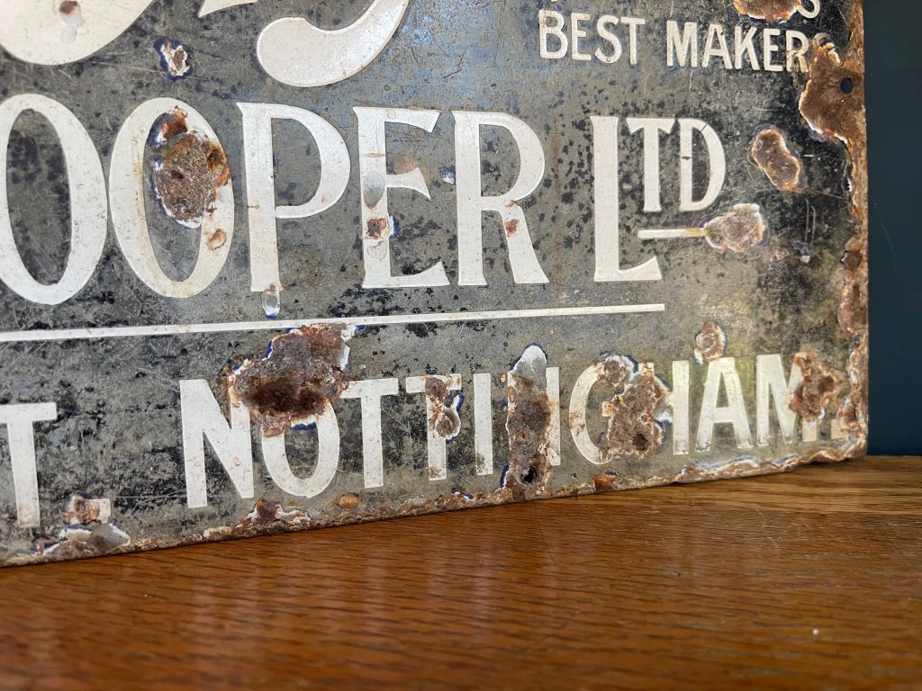 1930’s Enamel Kent & Cooper Advertising Sign – Antique, Vintage and ...