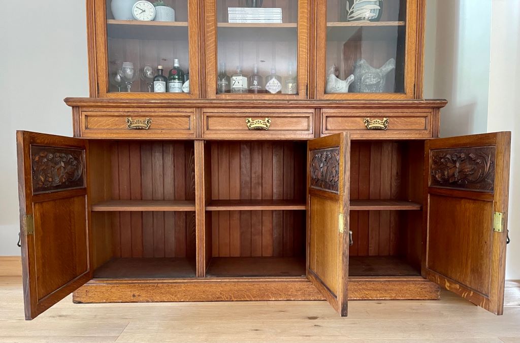 Incredible Solid Oak Oak Bookcase from Cambridge University – Antique ...