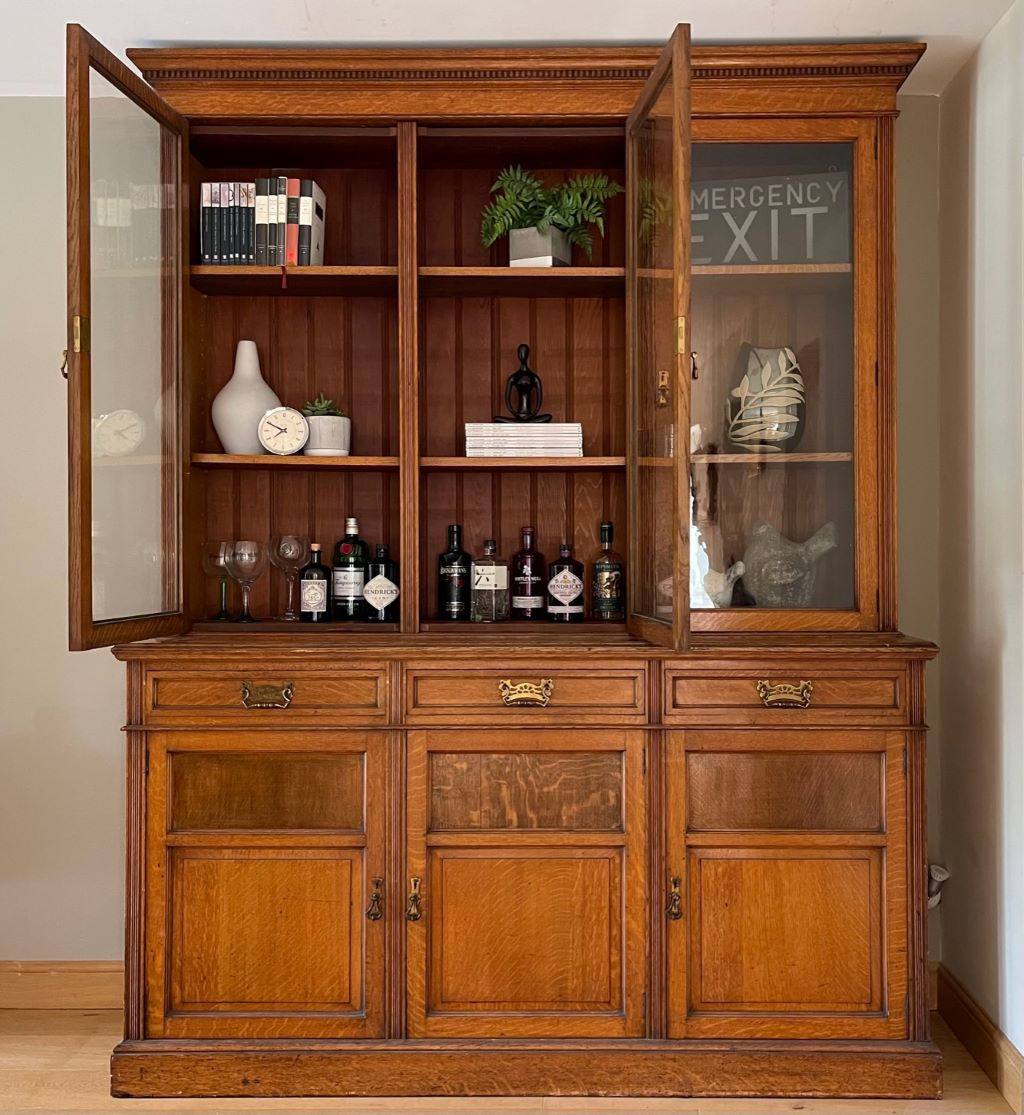 Incredible Solid Oak Oak Bookcase from Cambridge University – Antique ...