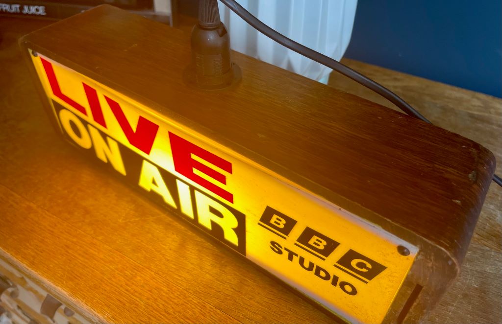 Mid Century BBC Studio Live On Air Lightbox – Antique, Vintage and ...