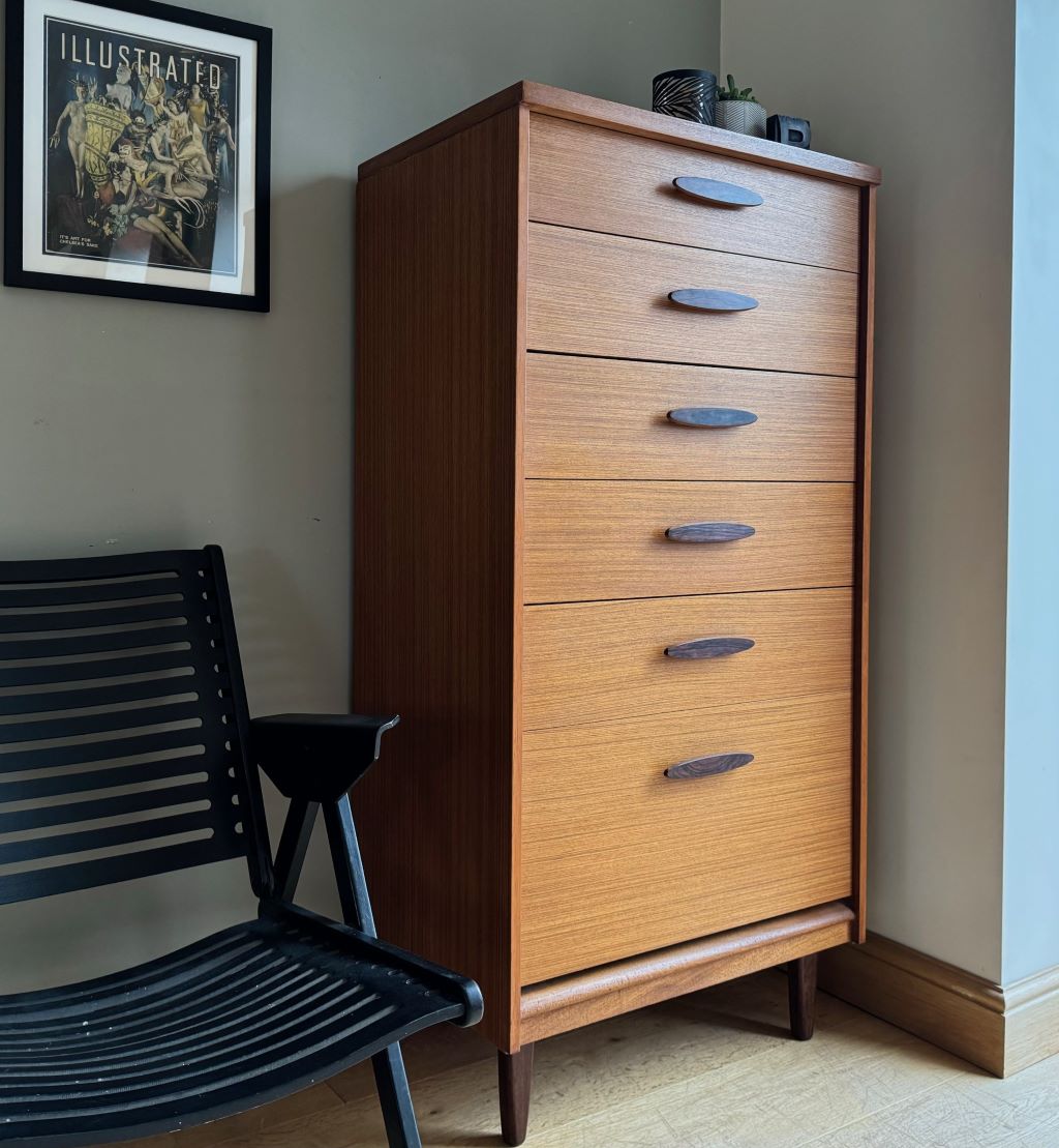 1960’s Tallboy Chest of Drawers in Teak & Rosewood by Austinsuite ...